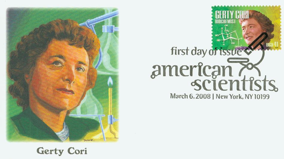 4224 - 2008 41c American Scientists: Gerty Cori - Mystic Stamp Company