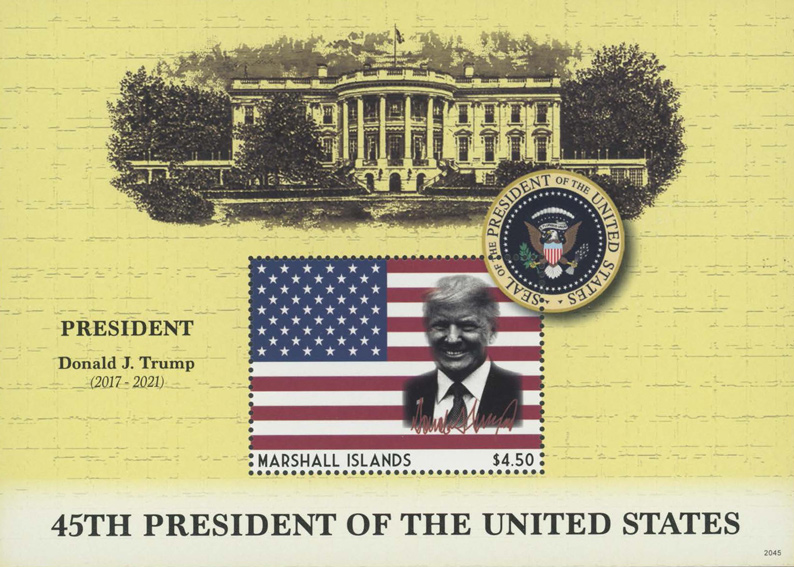 MFN128 - 2020 $4.50 Donald J. Trump 45th President of the United States ...