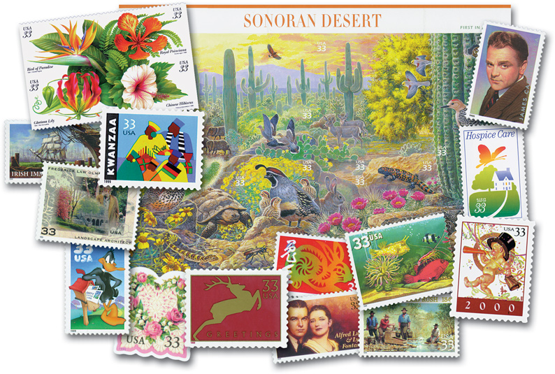 YS1999C - 1999 Complete Commemorative Year Set - 101 Stamps - Mystic ...