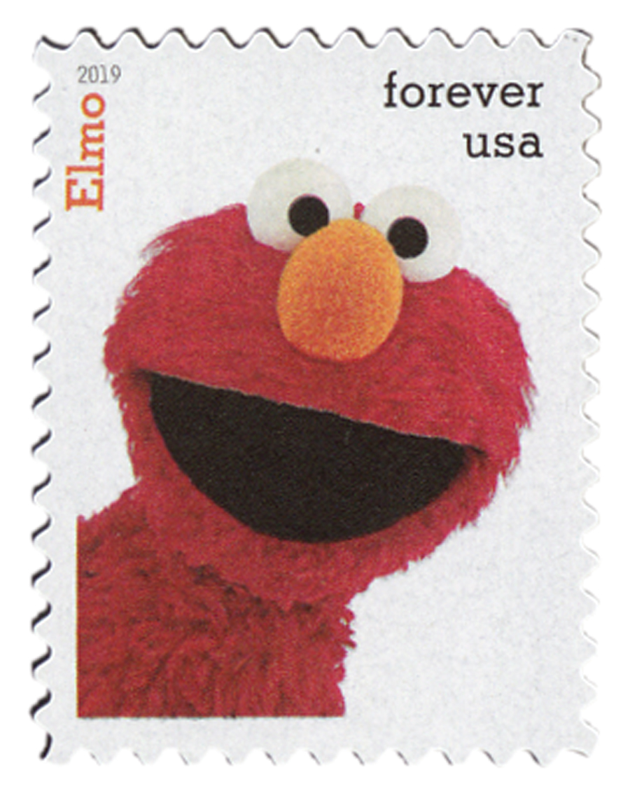 5394m - 2019 First-Class Forever Stamp - Sesame Street: Elmo - Mystic ...