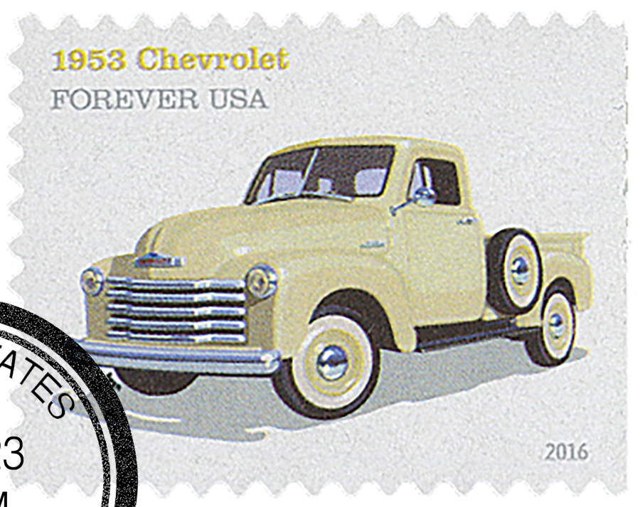 5102 - 2016 First-Class Forever Stamp - Pickup Trucks: 1953 Chevrolet ...