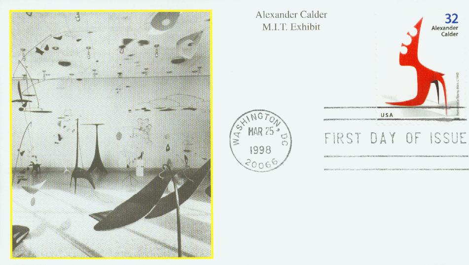 3201 - 1998 32c Alexander Calder: "Portrait of a Young Man" - Mystic ...