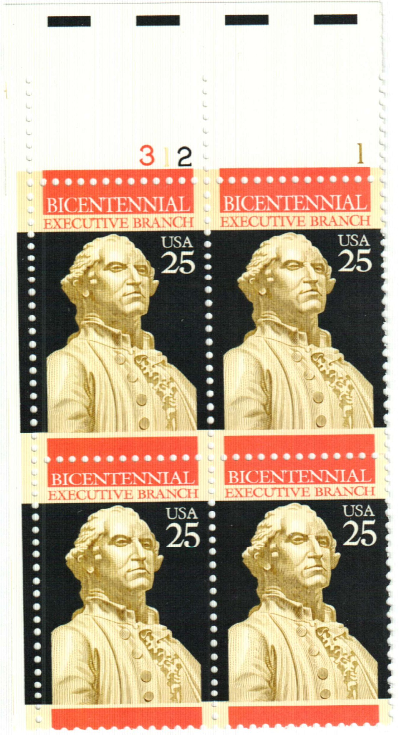 2414 - 1989 25c Constitution Bicentennial: Executive Branch - Mystic ...