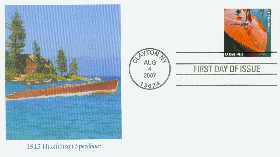 4160 - 2007 41c Vintage Mahogany Speedboats: 1915 Hutchinson - Mystic ...