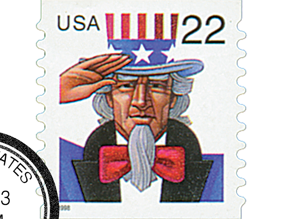 3263 - 1998 22c Uncle Sam, coil - Mystic Stamp Company