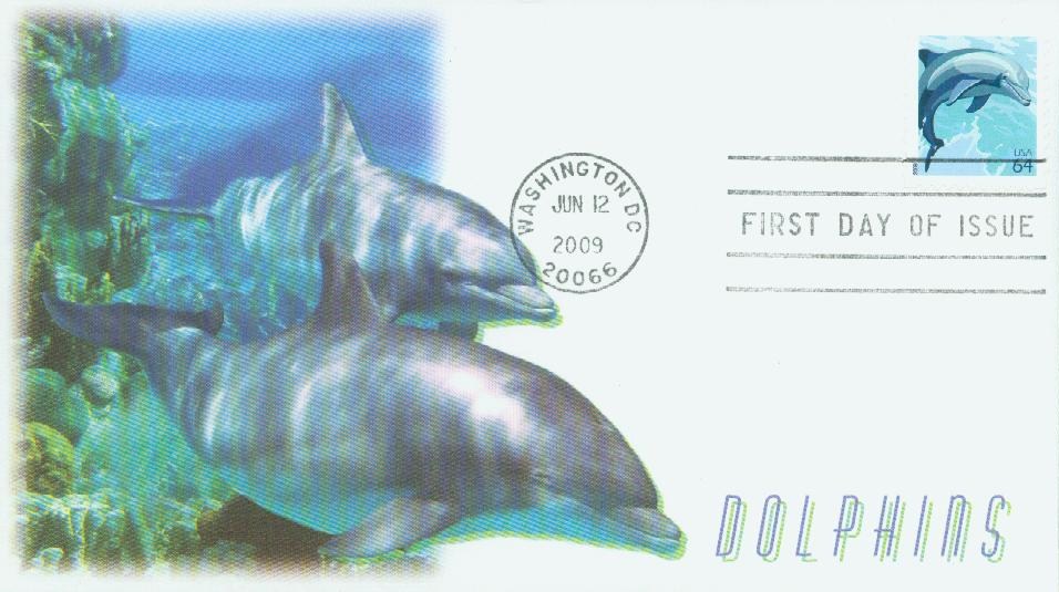 4388 - 2009 64c Dolphin - Mystic Stamp Company