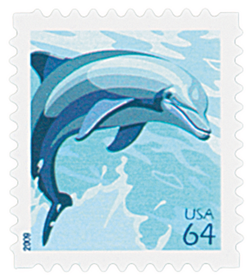 4388 - 2009 64c Dolphin - Mystic Stamp Company