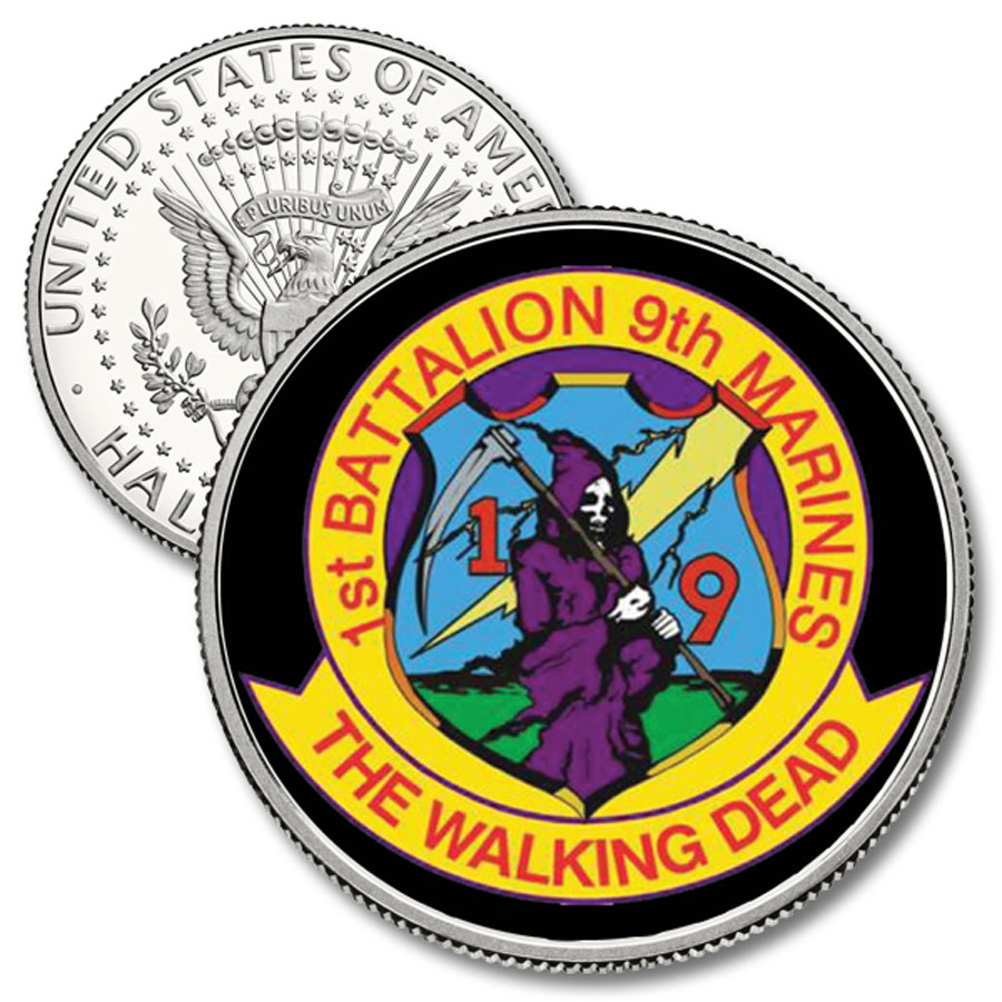 CNS14002 - JFK 50c 1st Battalion - Mystic Stamp Company