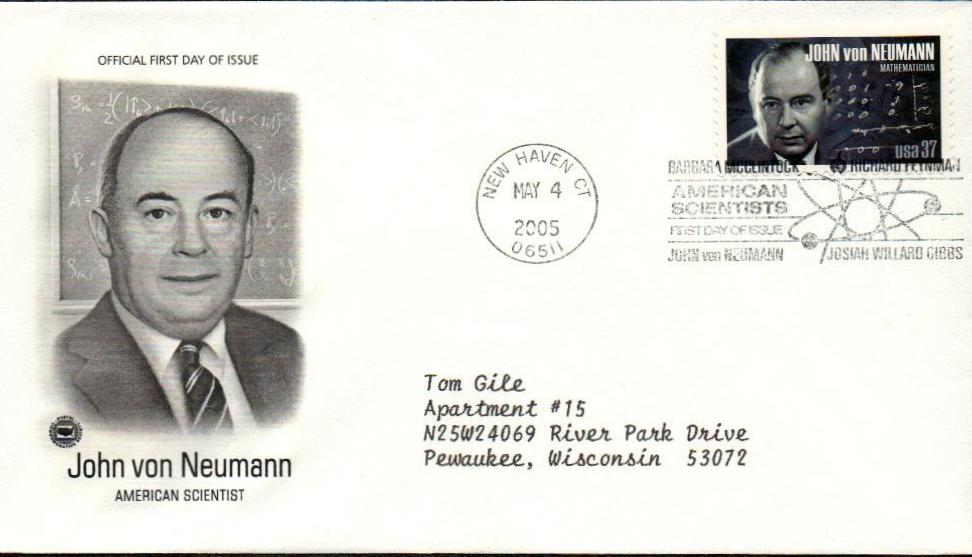 3908 - 2005 37c American Scientist: John von Neumann - Mystic Stamp Company