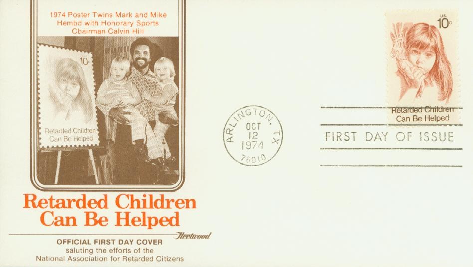 1549 - 1974 10c Retarded Children Can Be Helped - Mystic Stamp Company