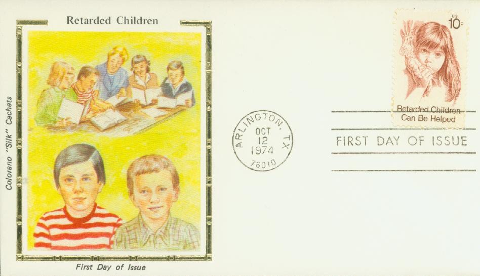 1549 - 1974 10c Retarded Children Can Be Helped - Mystic Stamp Company