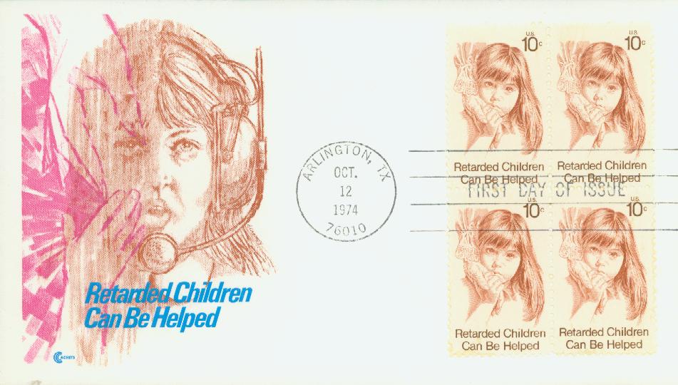 1549 - 1974 10c Retarded Children Can Be Helped - Mystic Stamp Company