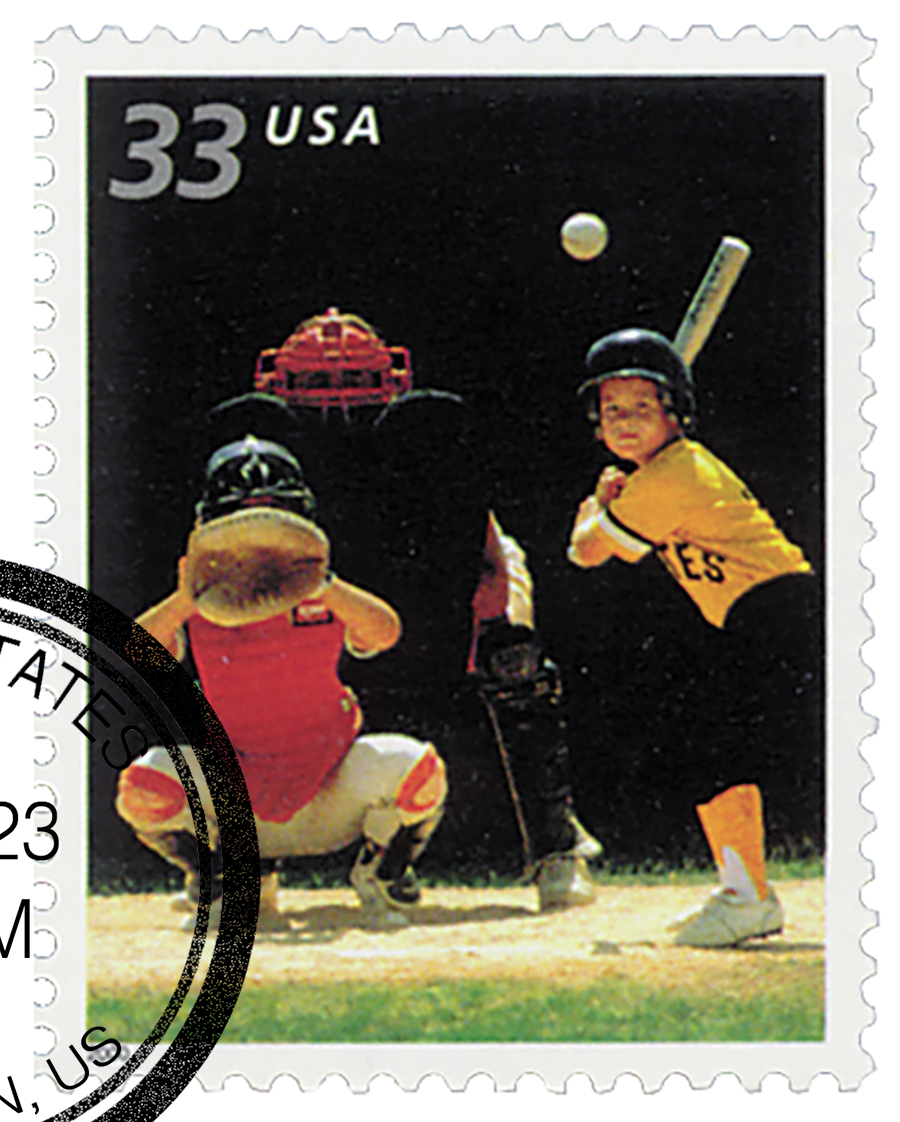 3402 - 2000 33c Youth Team Sports: Baseball - Mystic Stamp Company