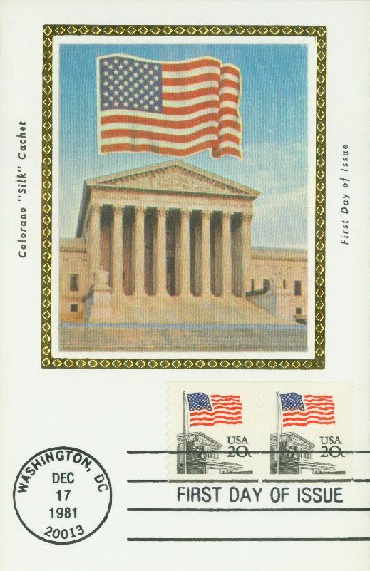 1895 - 1981 20c Flag over Supreme Court, coil - Mystic Stamp Company
