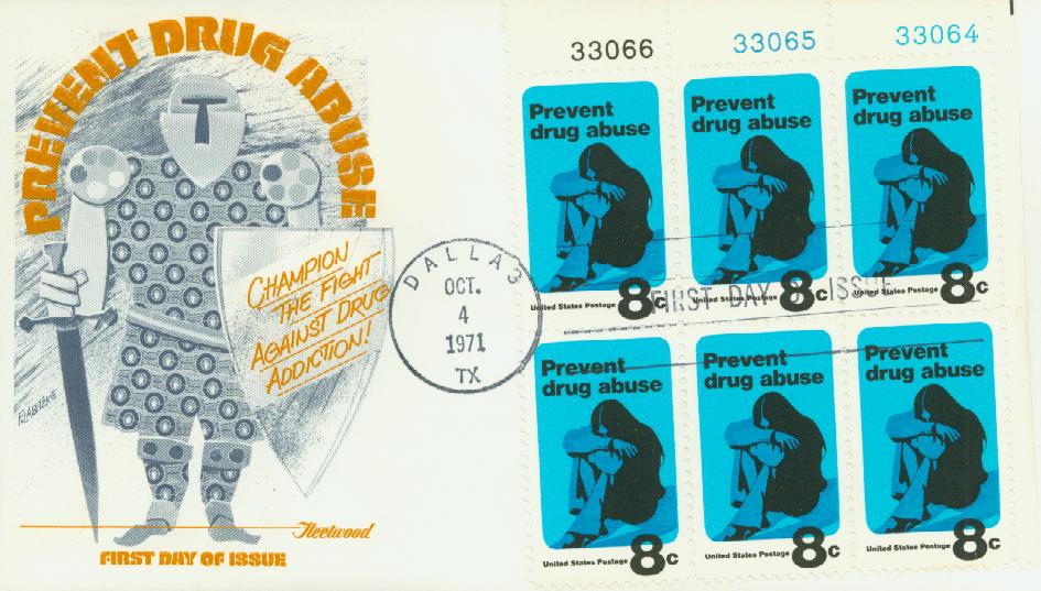 1438 - 1971 8c Prevent Drug Abuse - Mystic Stamp Company