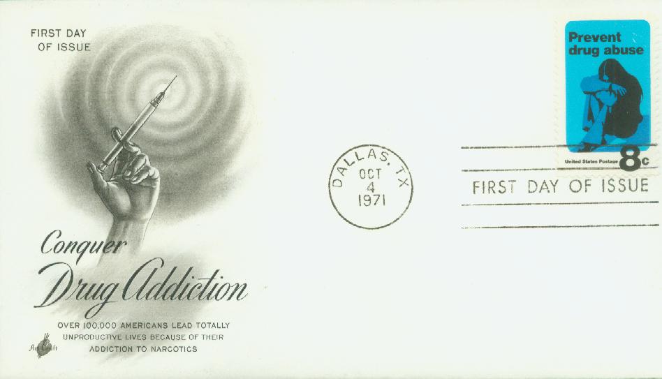 1438 - 1971 8c Prevent Drug Abuse - Mystic Stamp Company