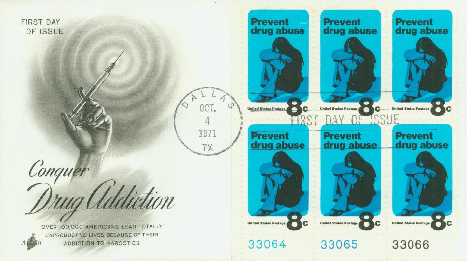 1438 - 1971 8c Prevent Drug Abuse - Mystic Stamp Company