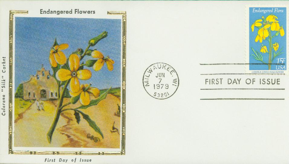 1785 - 1979 15c Endangered Flora: Contra Costa Wallflower - Mystic ...