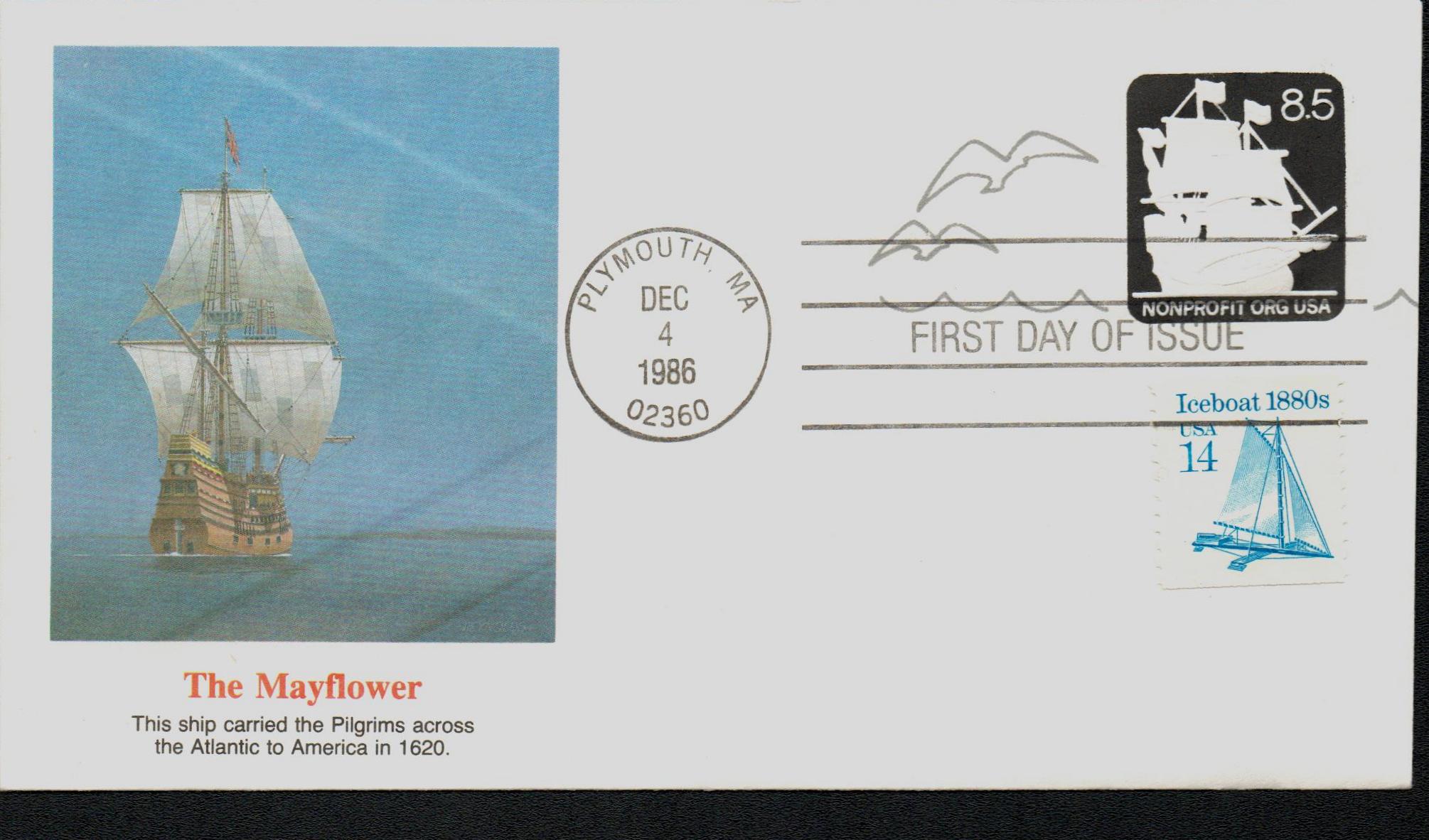 U610 - 1986 8.5c Stamped Envelopes and Wrappers - The Mayflower ...
