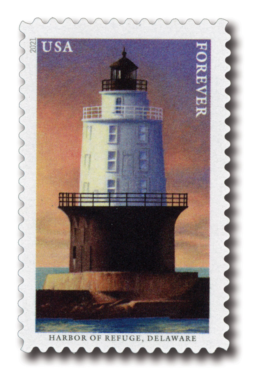 5624 - 2021 First-Class Forever Stamp - Mid-Atlantic Lighthouses ...