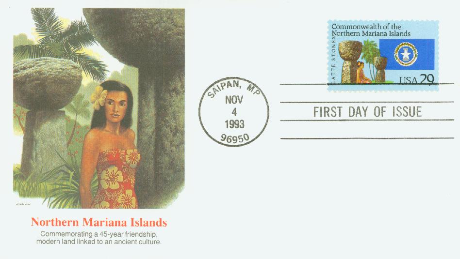 2804 - 1993 29c Commonwealth of the Northern Mariana Islands - Mystic ...