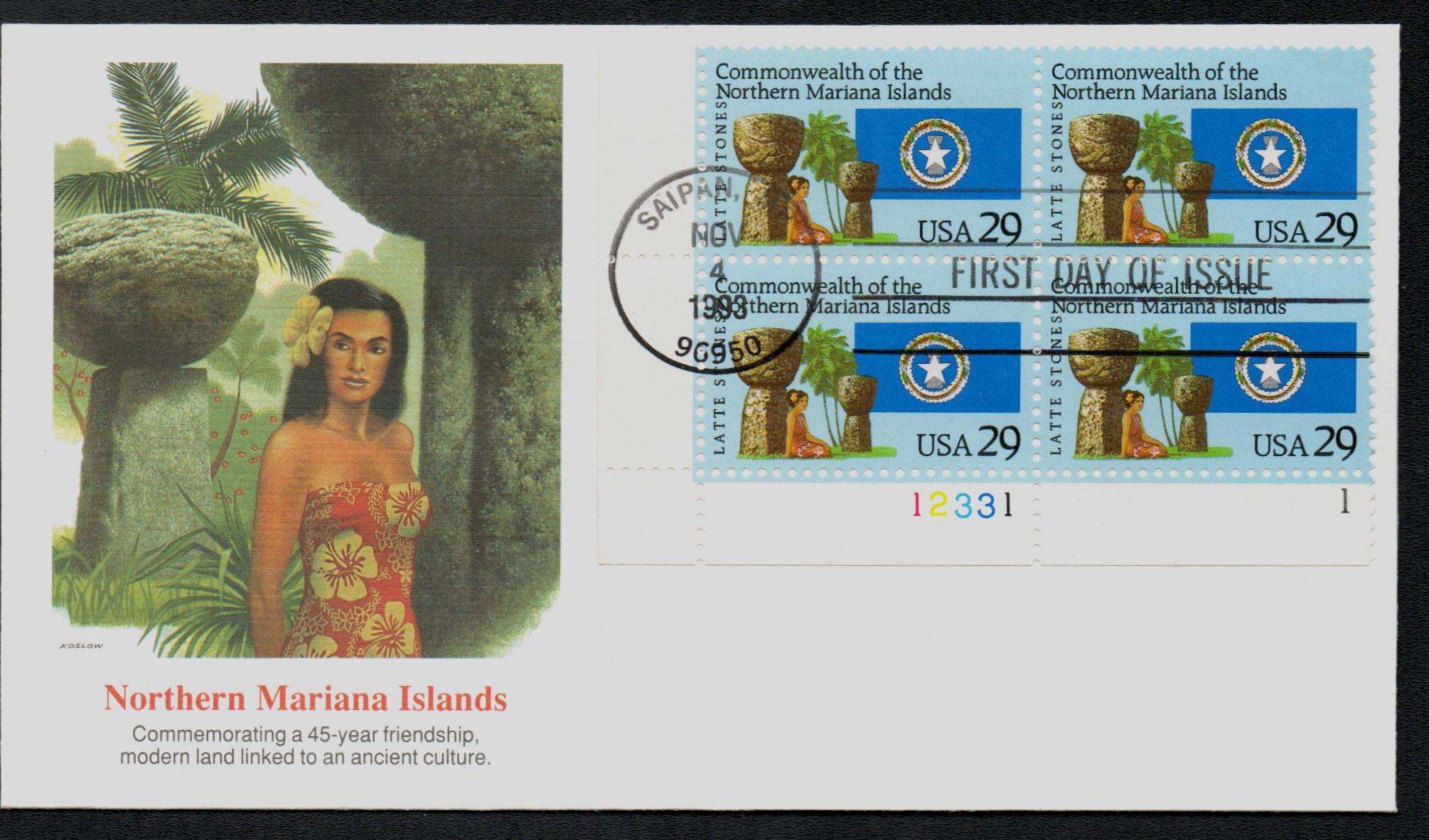 2804 - 1993 29c Commonwealth of the Northern Mariana Islands - Mystic ...