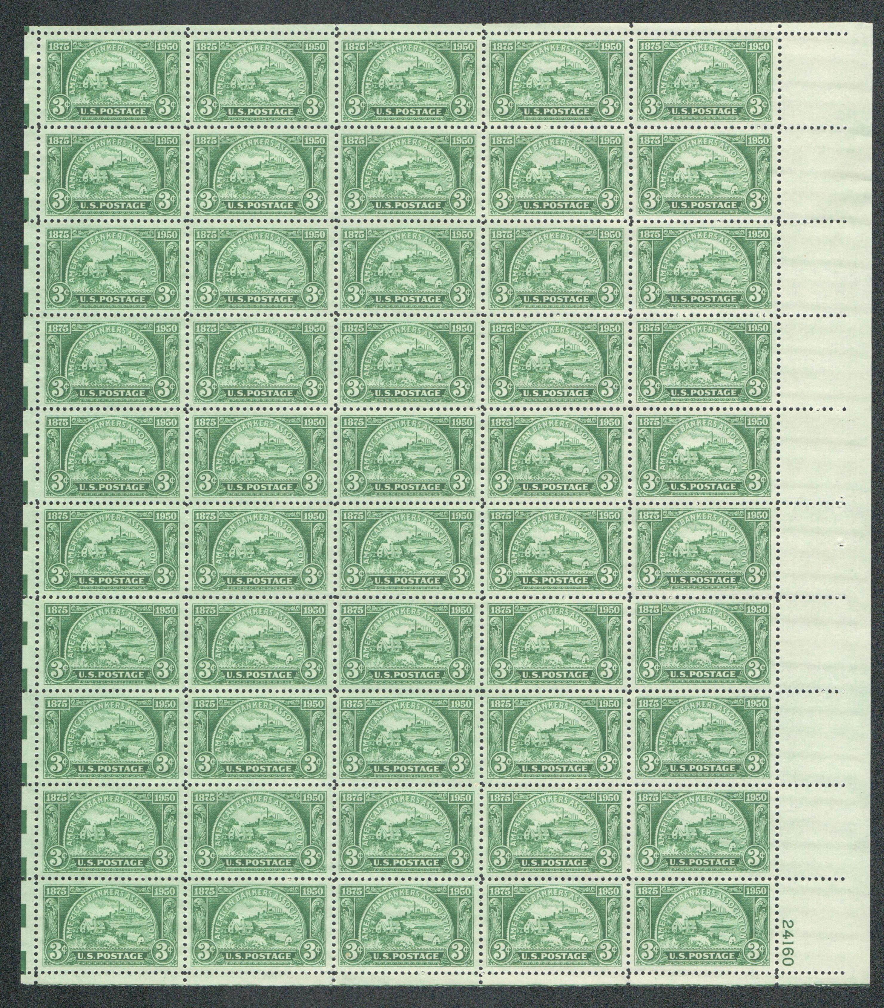 987 - 1950 3c American Bankers Association - Mystic Stamp Company