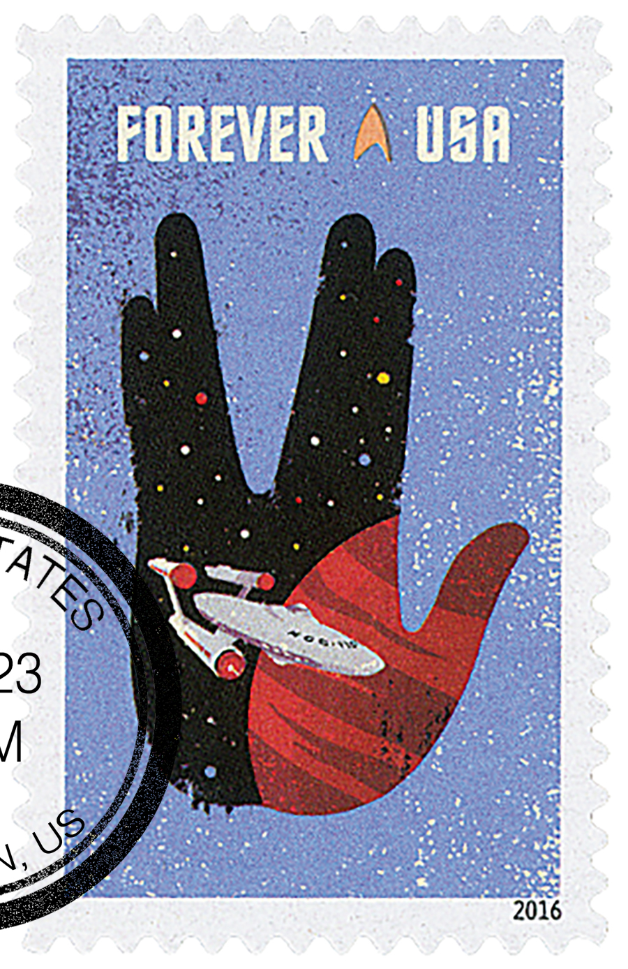5135 - 2016 First-Class Forever Stamp - Star Trek: Starship Enterprise ...