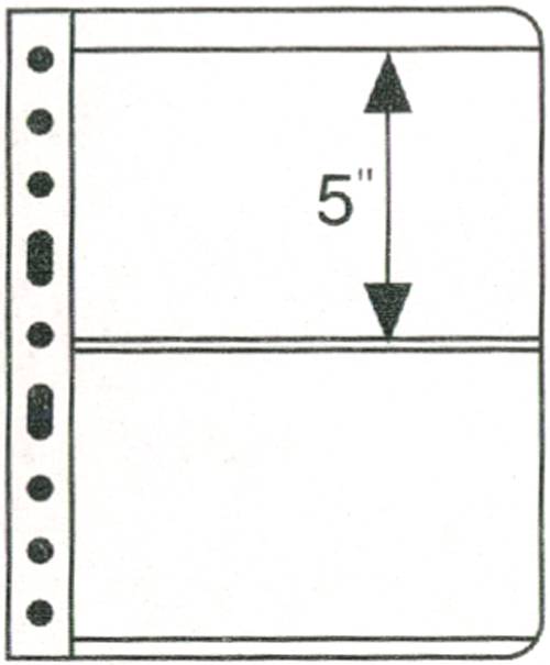 HK25 - Vario 2-Pocket Clear Single Sided Pages, Package of 5 - Mystic ...