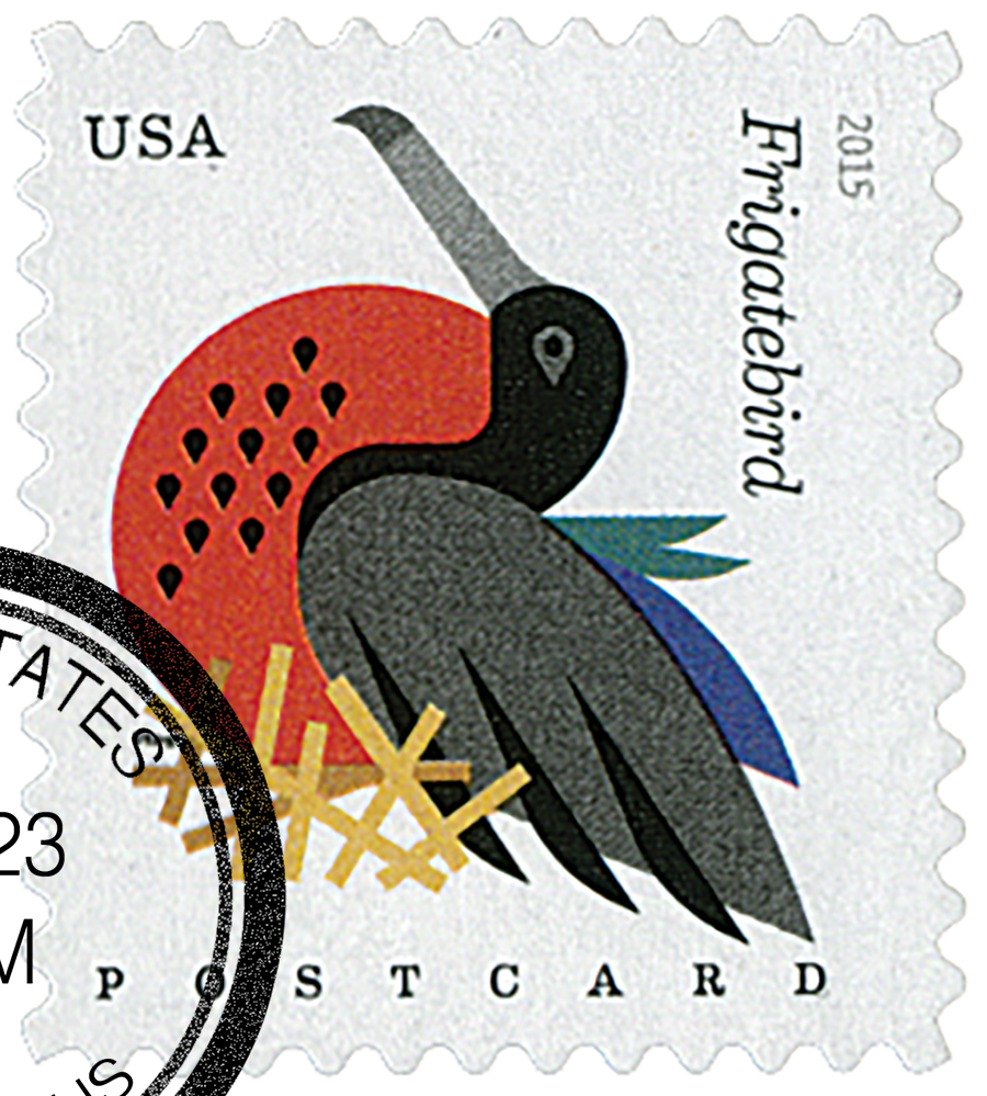 4994 - 2015 35c Coastal Birds: Frigatebird - Mystic Stamp Company
