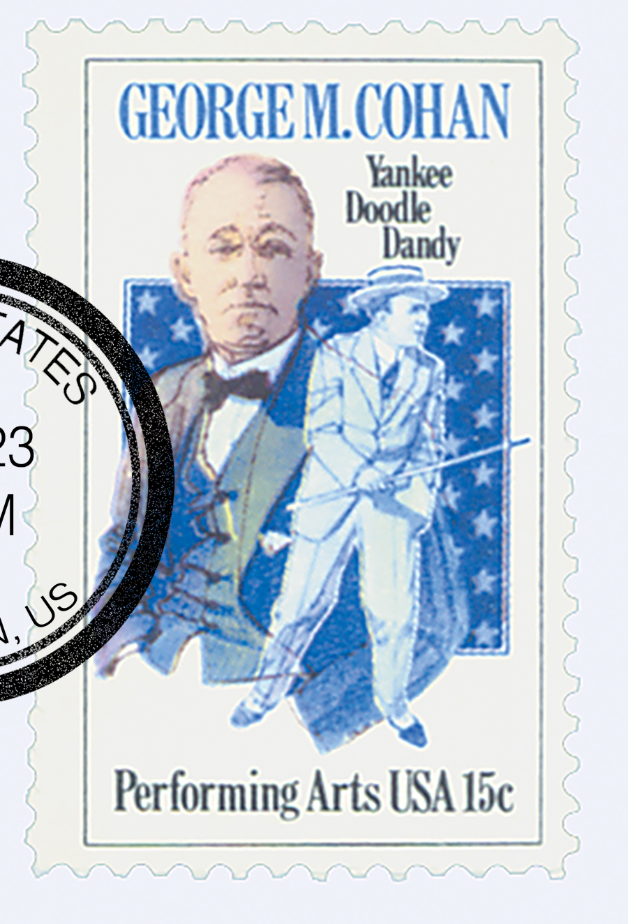 1756 - 1978 15c Performing Arts: George M. Cohan - Mystic Stamp Company