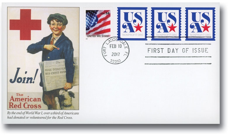 5172 - 2017 5c USA and Star, nonprofit - Mystic Stamp Company