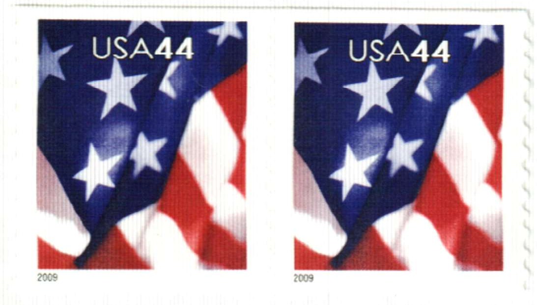 4392 - 2009 44c Flag, coil, micro USPS in right corner - Mystic Stamp ...