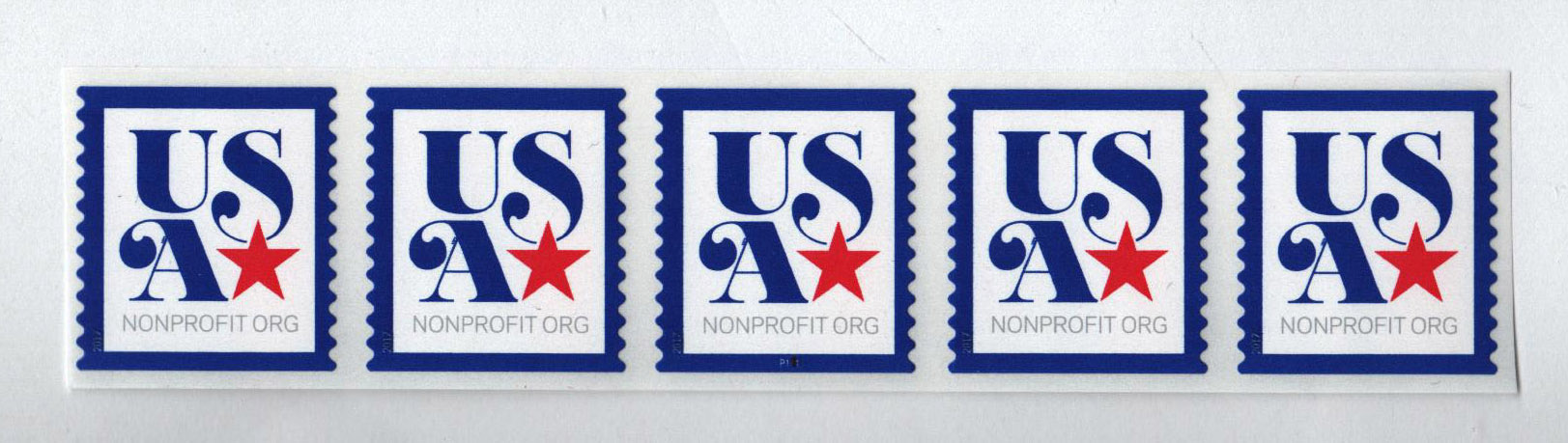 5172 - 2017 5c USA and Star, nonprofit - Mystic Stamp Company