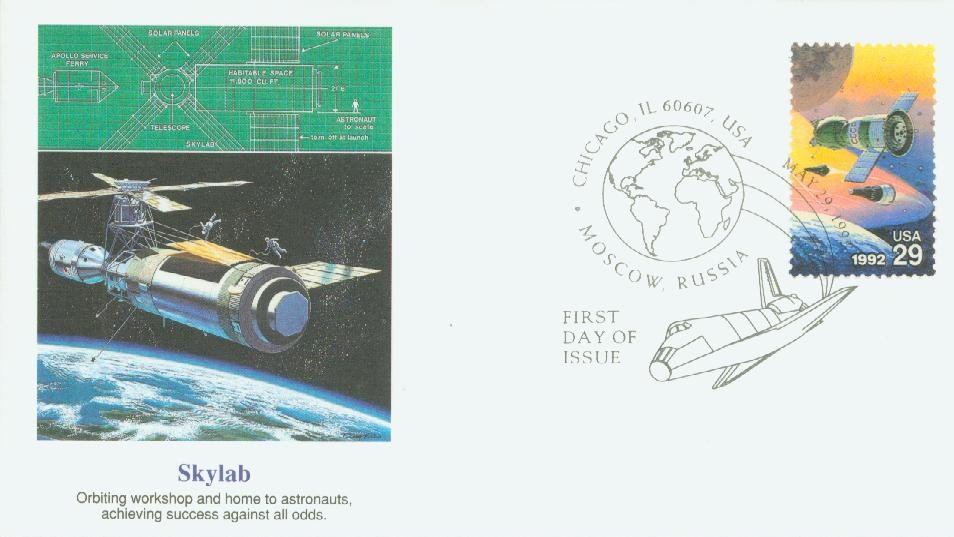 2634 - 1992 29c Space Accomplishments: Soyuz Spacecraft - Mystic Stamp ...