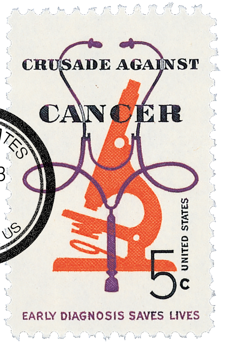 1263 - 1965 5c Crusade Against Cancer - Mystic Stamp Company