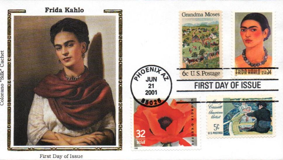 3509 - 2001 34c Frida Kahlo - Mystic Stamp Company