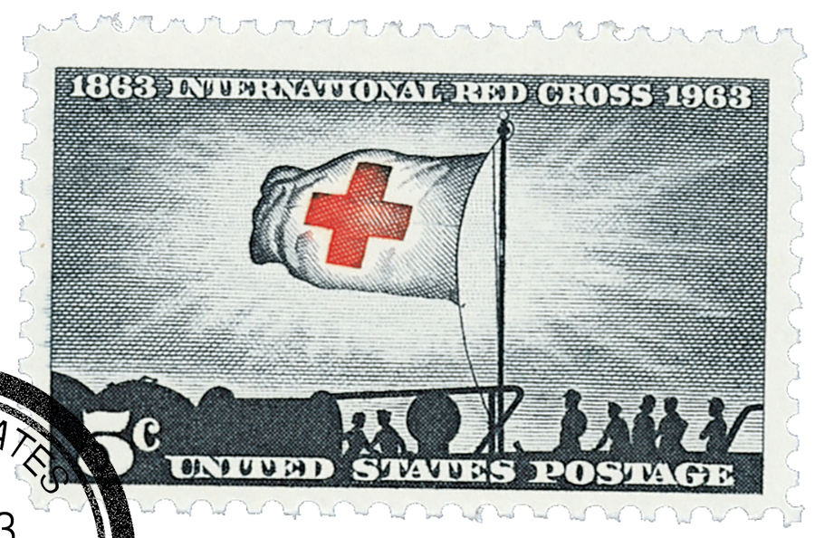 1239 - 1963 5c International Red Cross Centennial - Mystic Stamp Company
