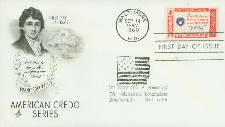 1142 - 1960 4c American Credo: Francis Scott Key - Mystic Stamp Company