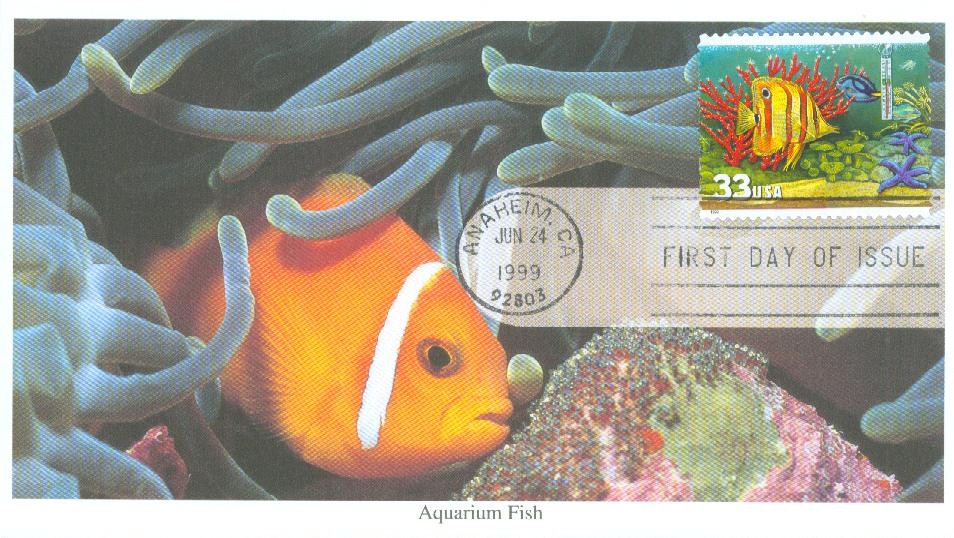 3318 - 1999 33c Aquarium Fish: Thermometer - Mystic Stamp Company