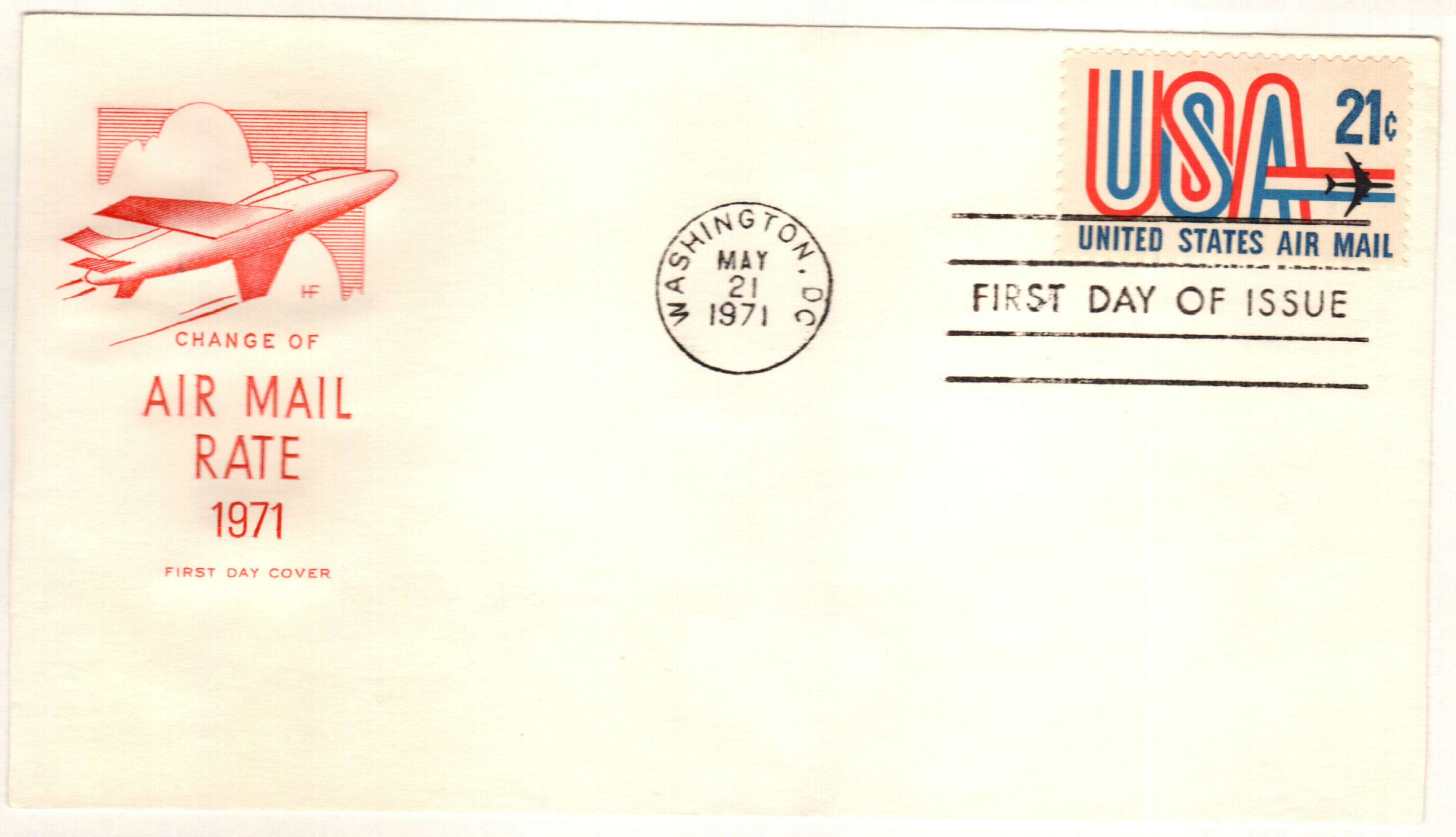 C81 - 1971 21c "USA" - Mystic Stamp Company