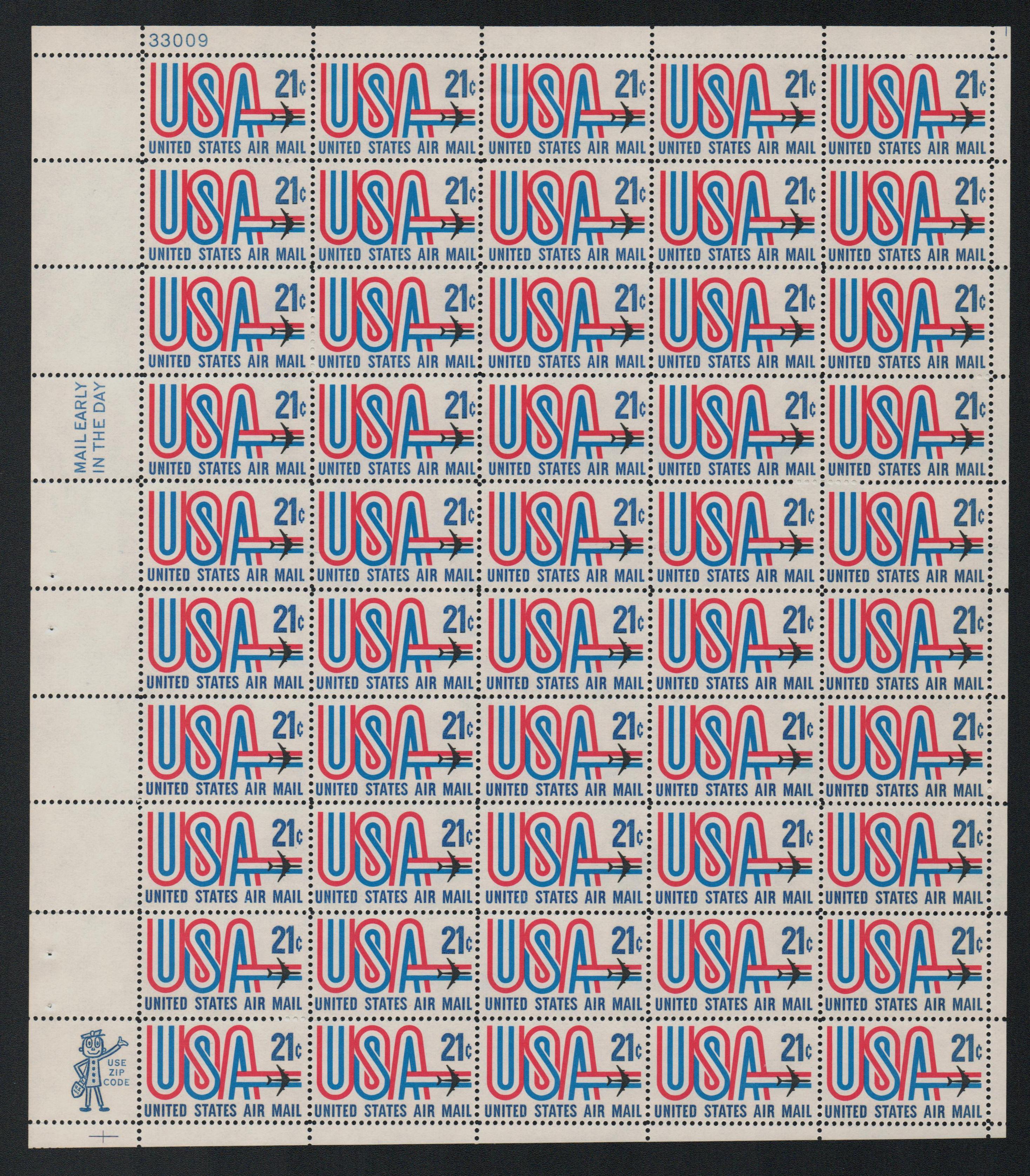 C81 - 1971 21c "USA" - Mystic Stamp Company