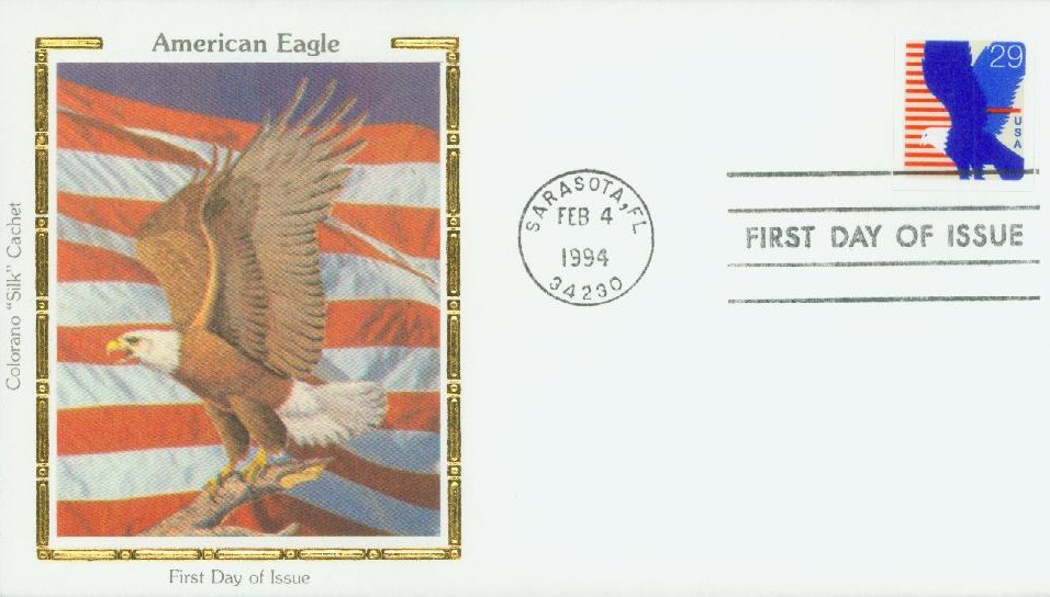 2598 - 1994 29c Eagle, self-adhesive - Mystic Stamp Company