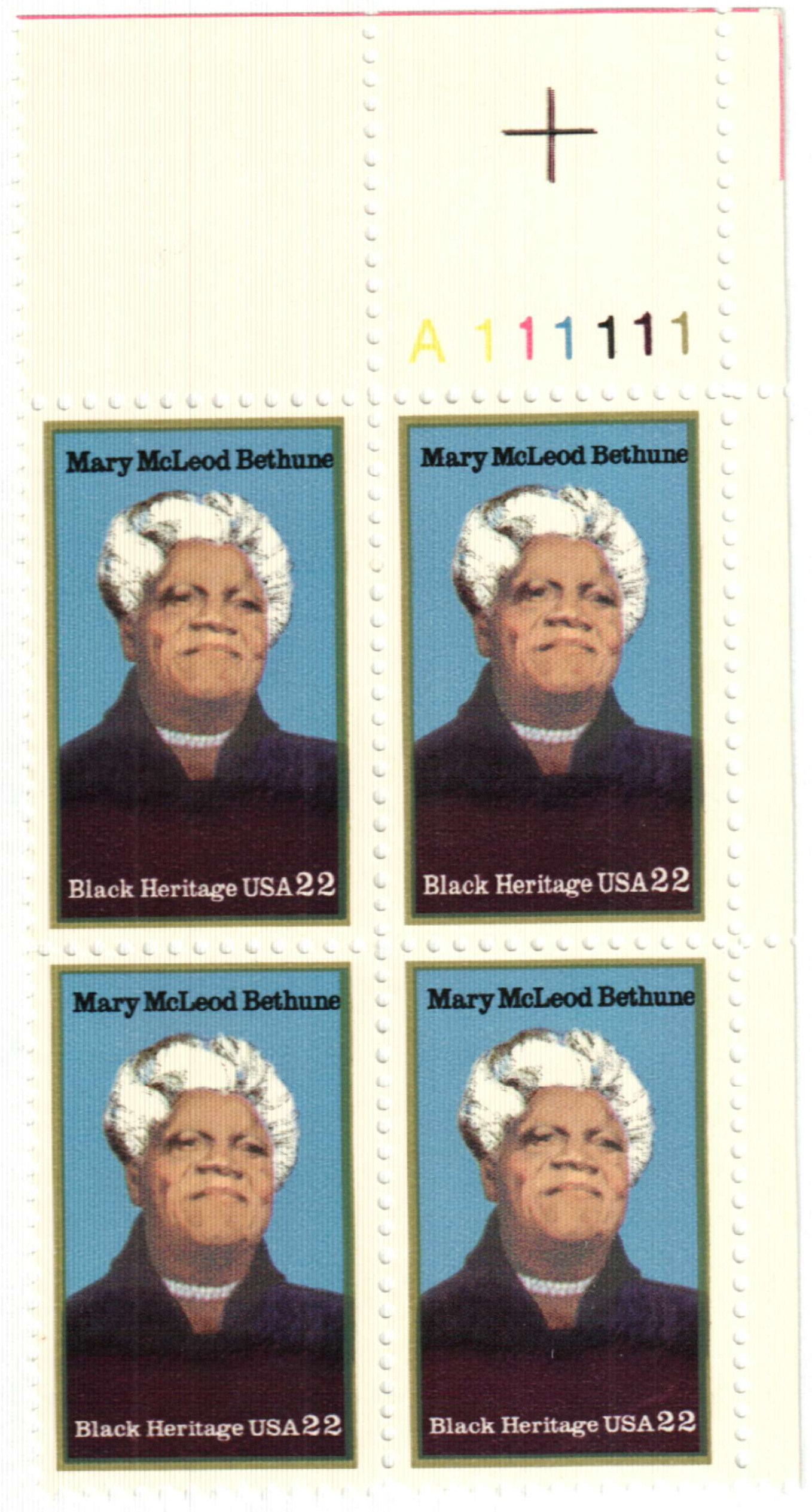 2137 - 1985 22c Black Heritage: Mary McLeod Bethune - Mystic Stamp Company