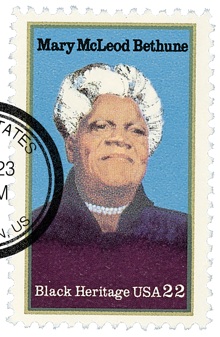 2137 - 1985 22c Black Heritage: Mary McLeod Bethune - Mystic Stamp Company