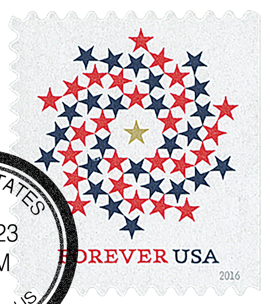 5131 - 2016 First-Class Forever Stamp - Patriotic Spiral (Ashton Potter ...