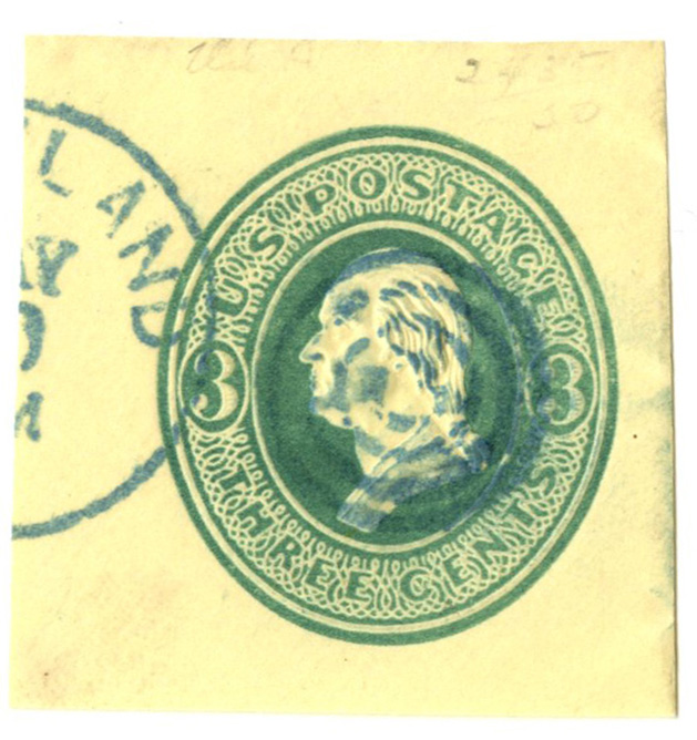 U160 - 1874-86 3c Green, Stamped Envelope - Mystic Stamp Company