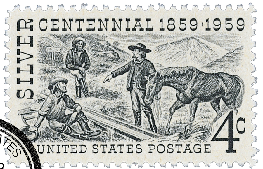 1130 - 1959 4c Silver Centennial - Mystic Stamp Company