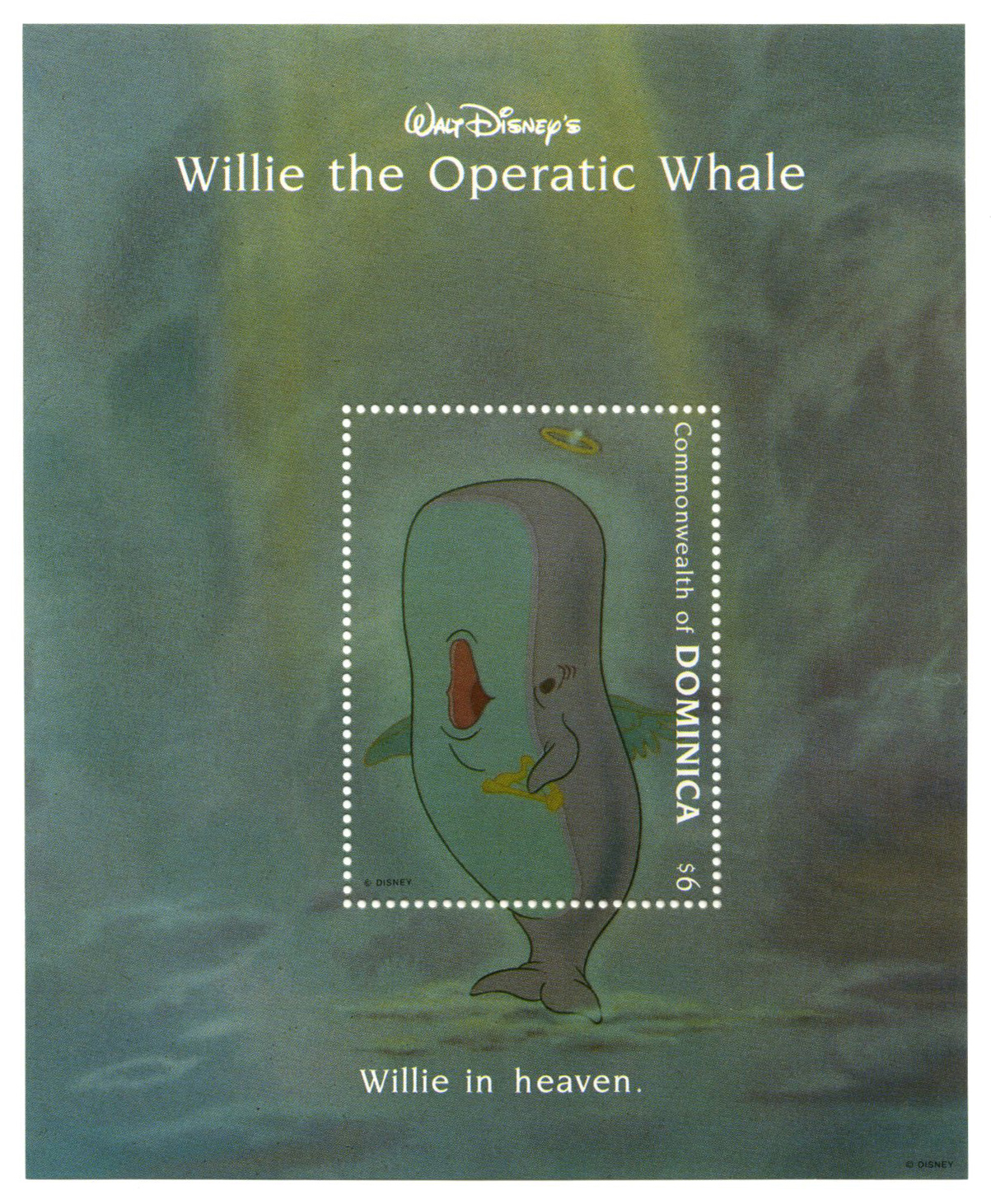 MDS265C - 1993 Disney's Willie the Opera Whale, Mint Souvenir Sheet ...