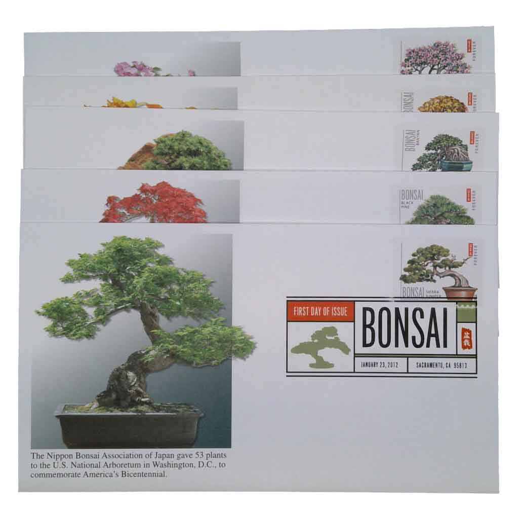 4618-22 - 2012 First-Class Forever Stamp - Bonsai Trees - Mystic Stamp ...